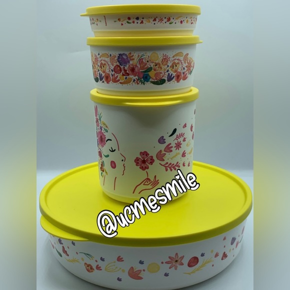 Tupperware | Kitchen | Tupperware Fresh As A Flower Collection Bundle ...